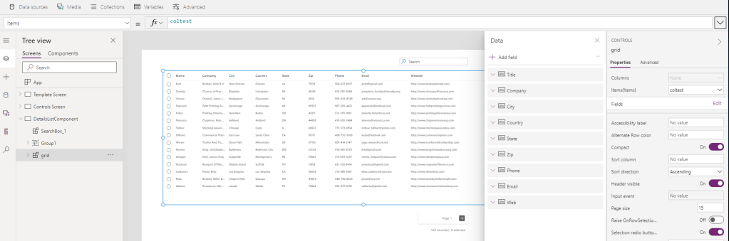 Power Platform Creator Kit Part 1 – Fluent UI ‘DetailsList’ Code ...